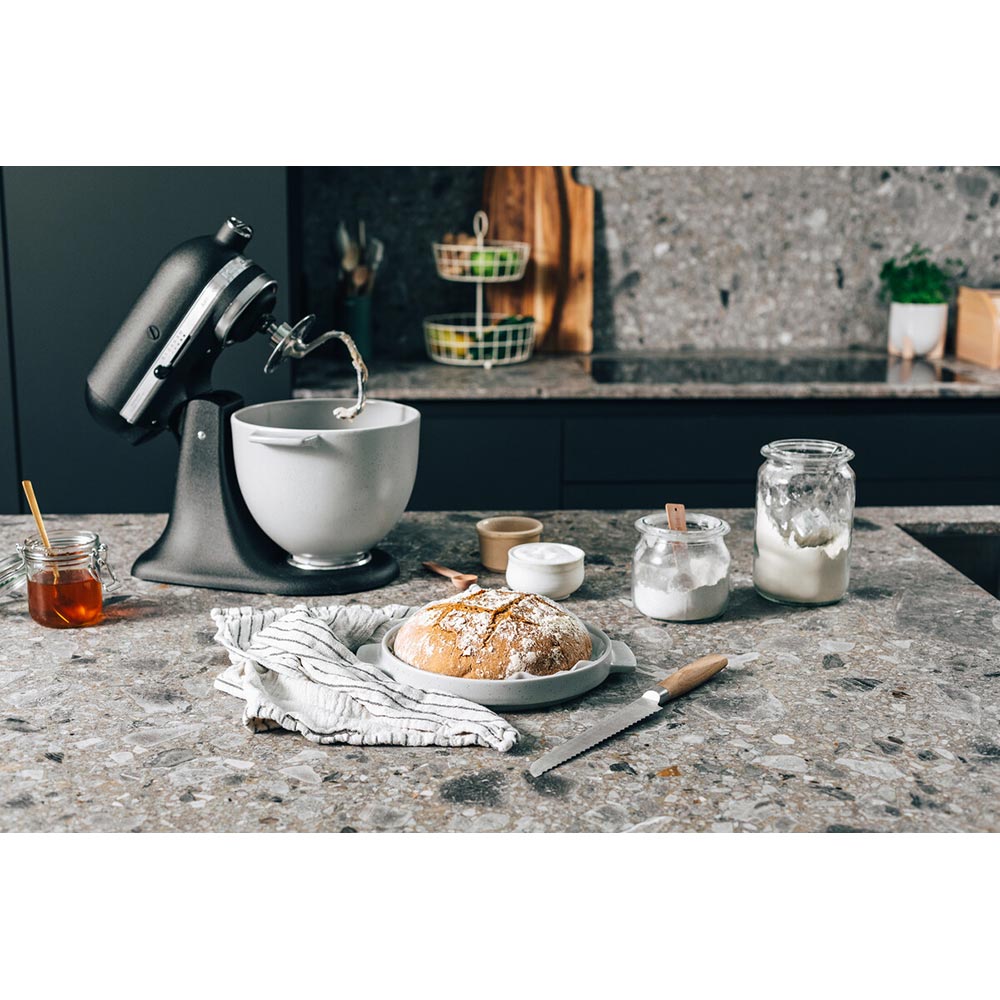 KitchenAid 5KSM2CB5BGS 4.7L Ceramic bread bowl with baking lid for ...