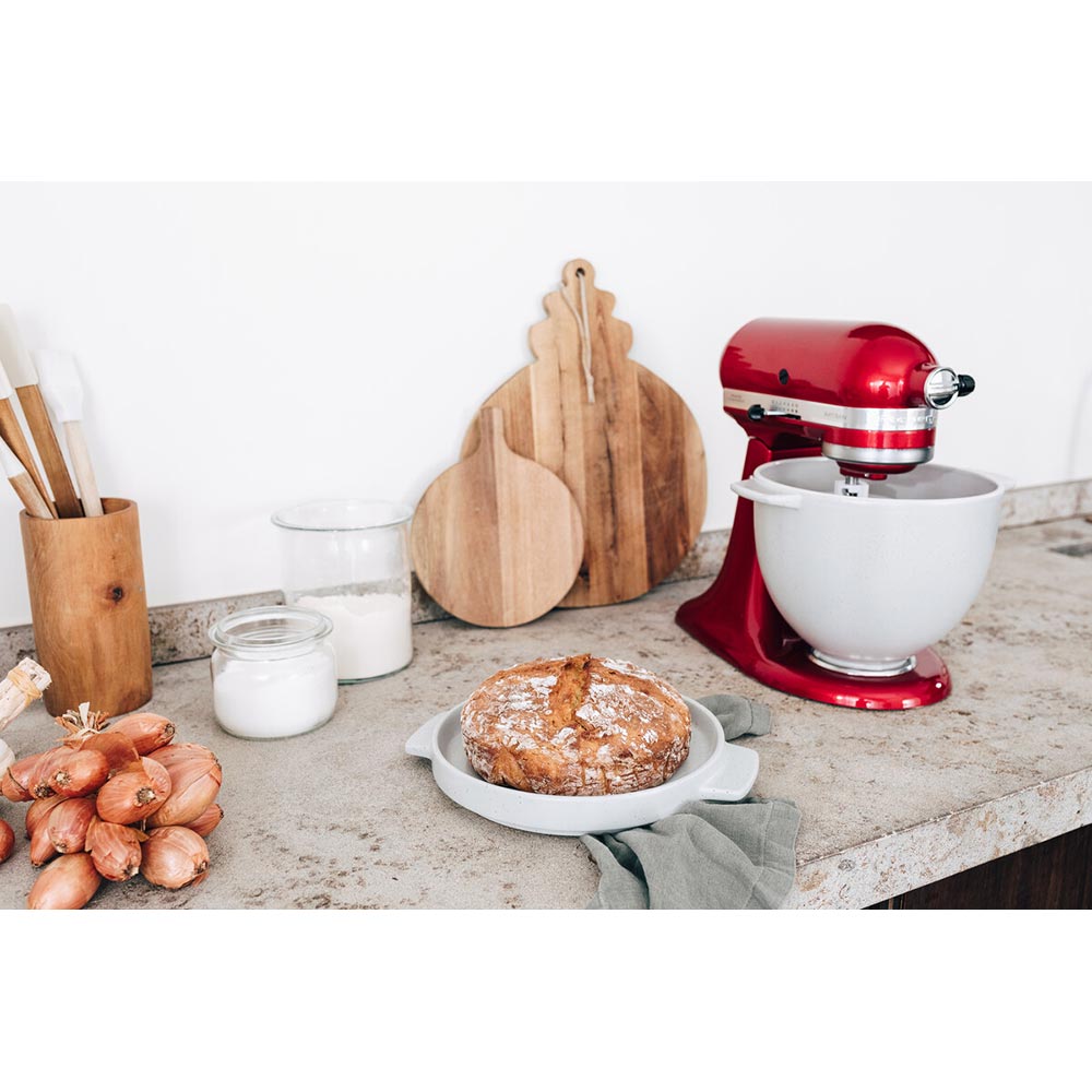 KitchenAid 5KSM2CB5BGS 4.7L Ceramic bread bowl with baking lid for ...