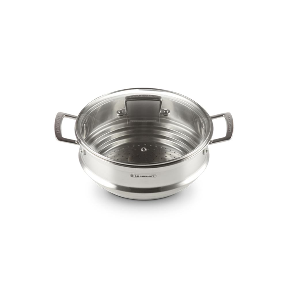 Le Creuset 3 Ply Stainless Steel Large Multi Steamer with Glass Lid ...
