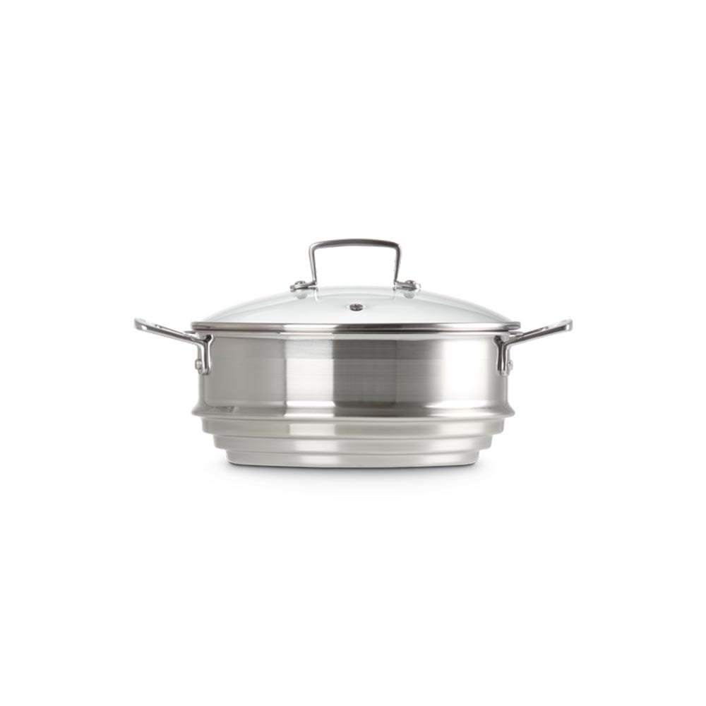 Le Creuset 3 Ply Stainless Steel Large Multi Steamer with Glass Lid ...