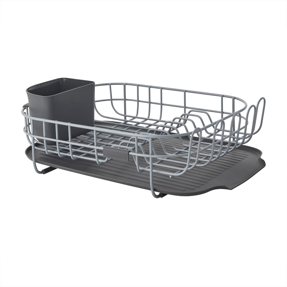 KitchenAid KEG197OSGR Low Profile Dish Dry Rack in Grey | Best Price ...