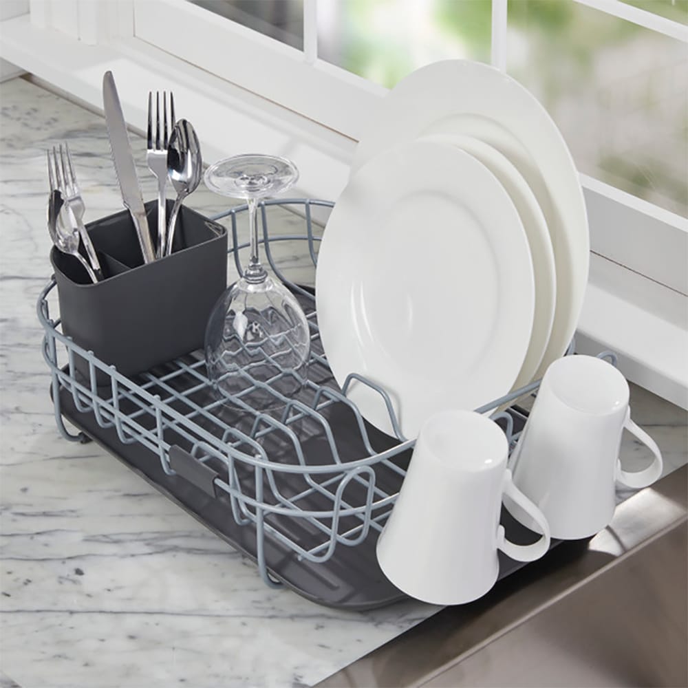 KitchenAid KEG197OSGR Low Profile Dish Dry Rack in Grey | Best Price ...