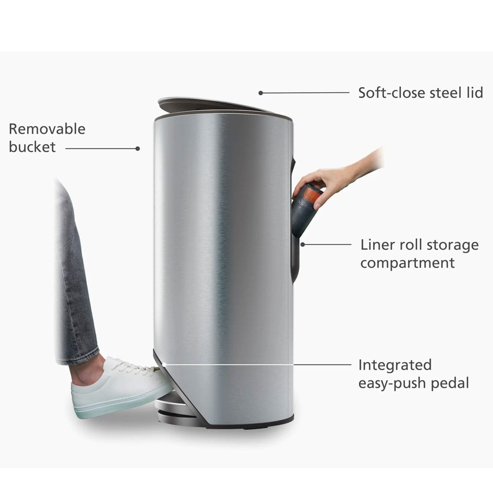 Joseph Joseph Arc Easy-push Pedal Bin: Practical Design