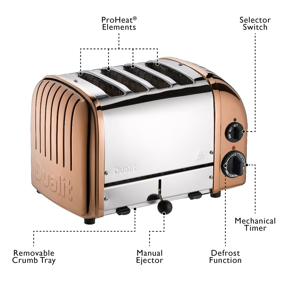 Dualit 47450 4 Slice Classic Toaster: Durable and Stylish