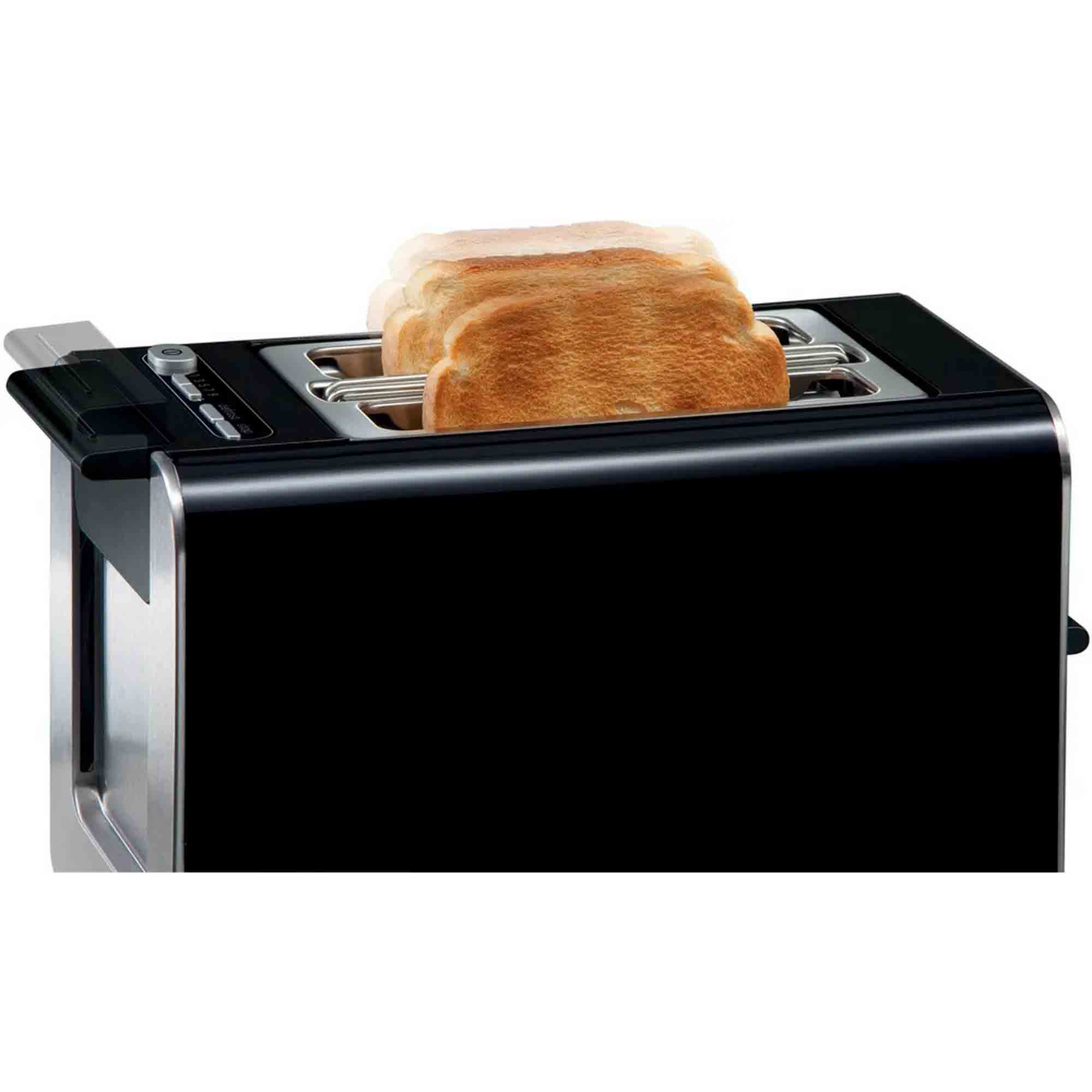 Bosch TAT8613NGB 2 Slice Black Toaster with Warming Rack