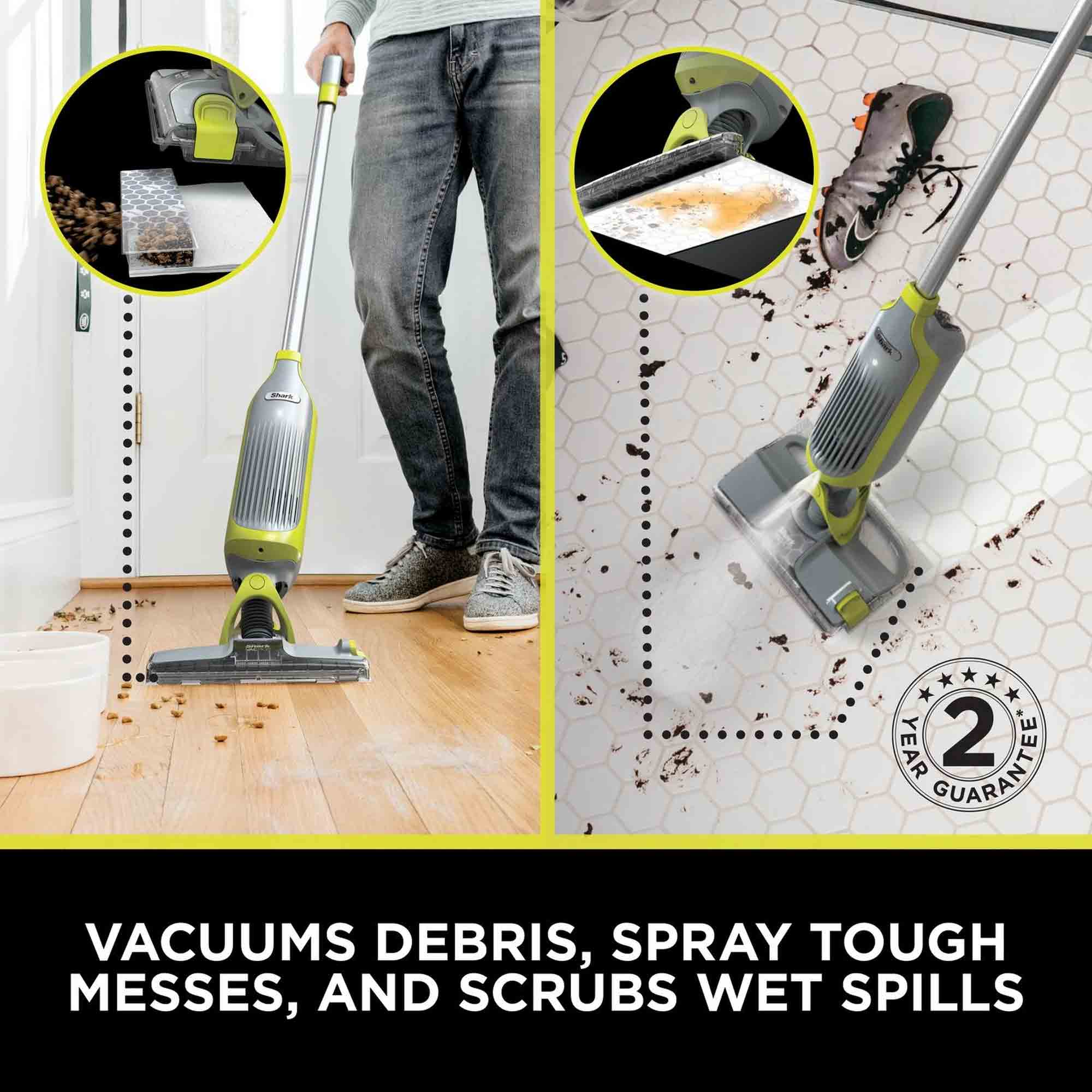 Shark VM200UK VacMop Cordless Vacuum Mop - Effortless Clean