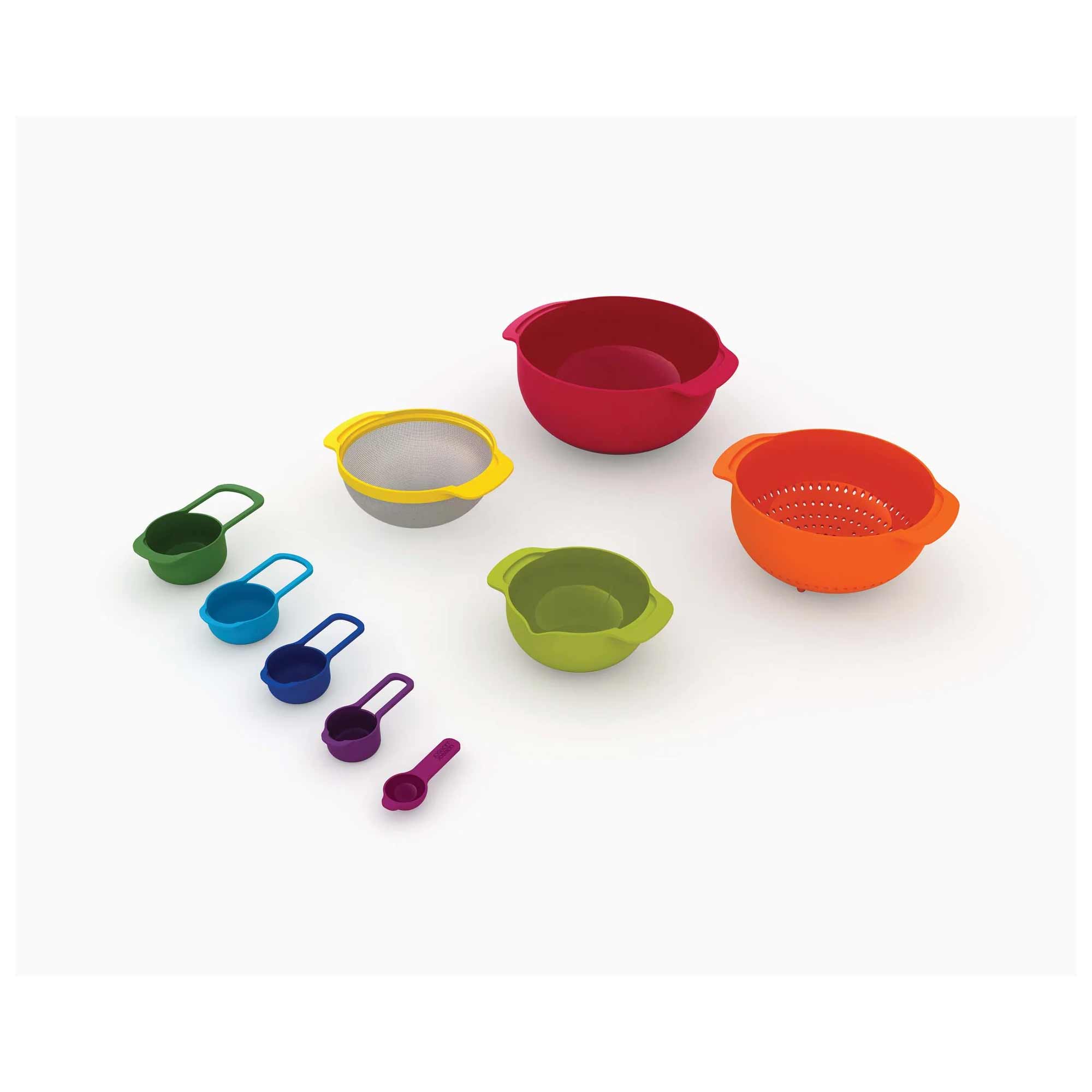 Joseph Joseph Nest™ 9 Plus Red Bowl Set with Measuring Cups, Colander ...