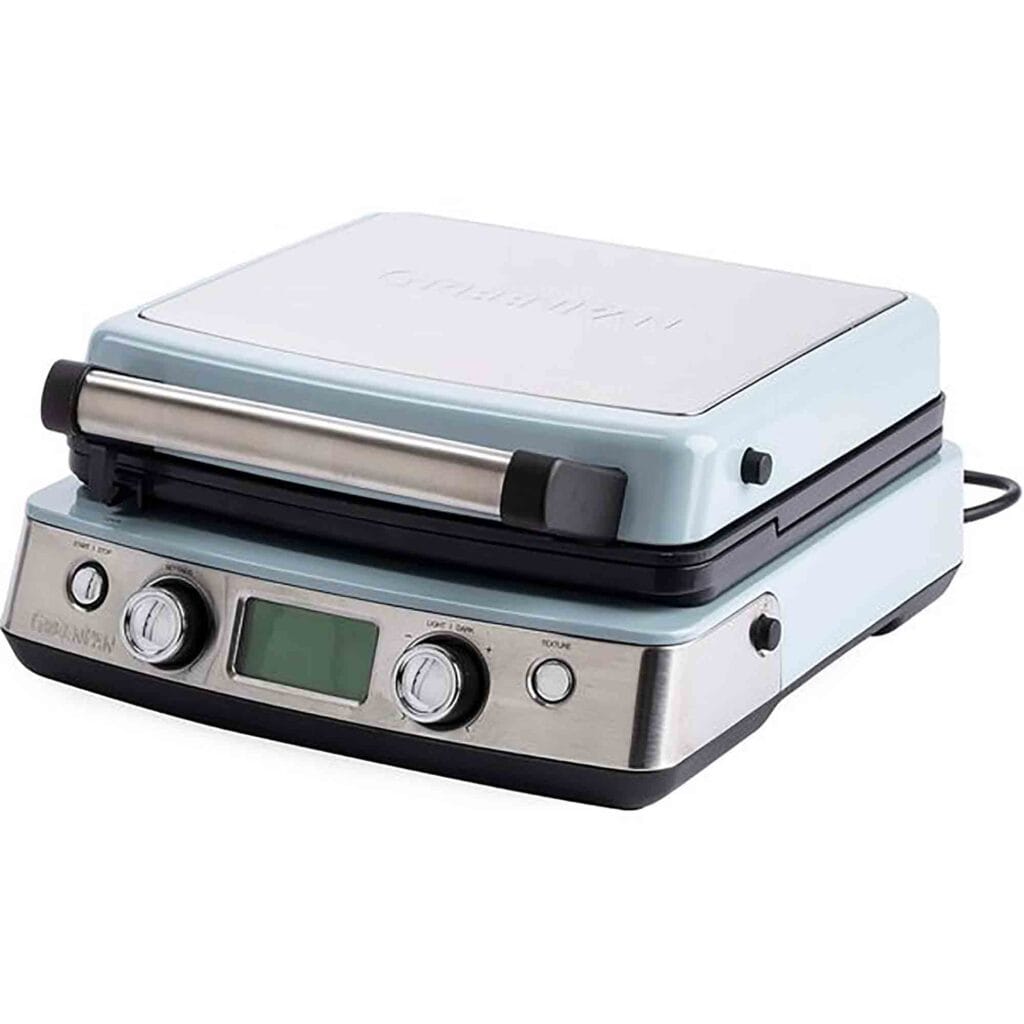 Greenpan CC006586 Elite Waffle Maker Blue Haze – Fluffy Treats